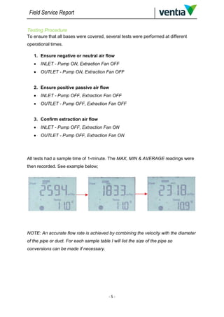 SFCXX1 - SFCXX2 Air Flow Testing Report | PDF