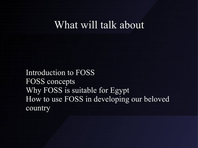 Intro to FOSS & using it in development | PPT