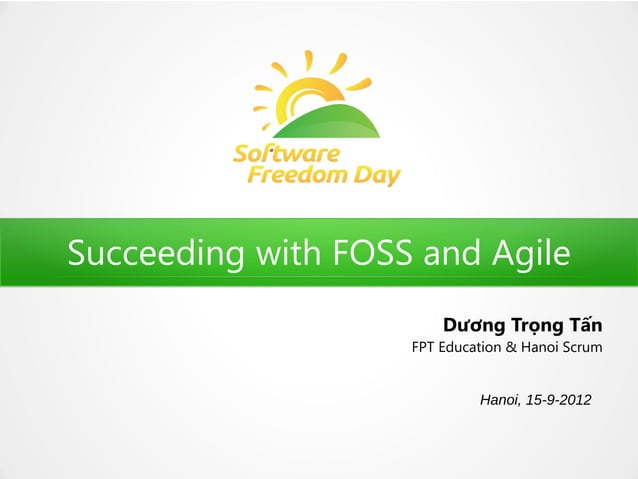 FOSS and agile software development | PPT