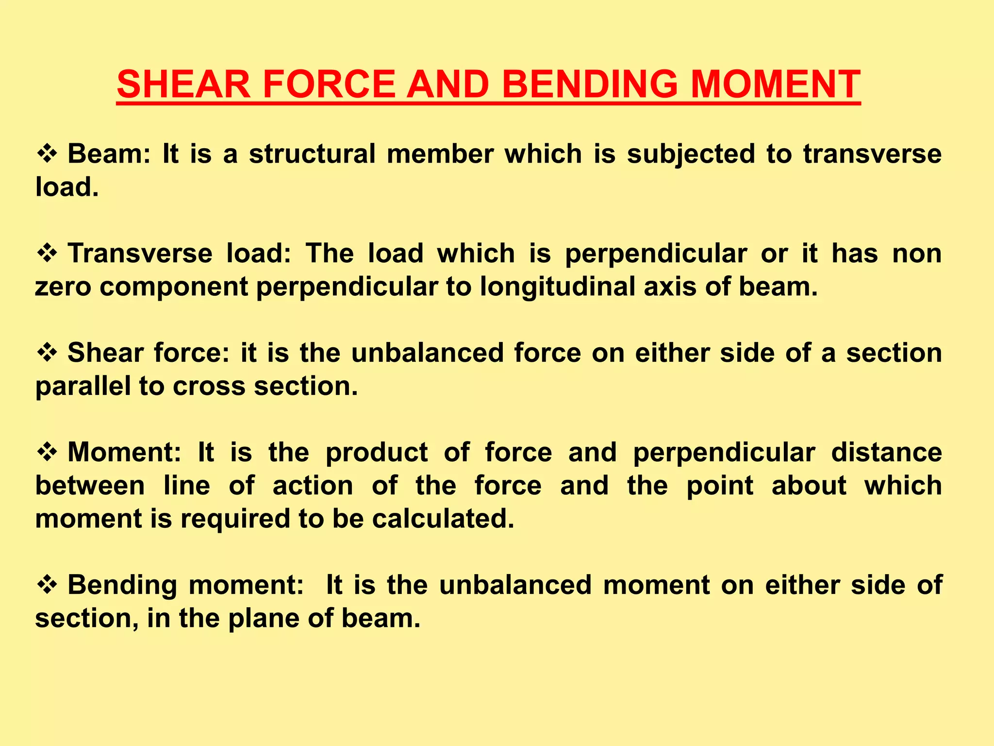 SFD & BMD Shear Force & Bending Moment Diagram | PPSX