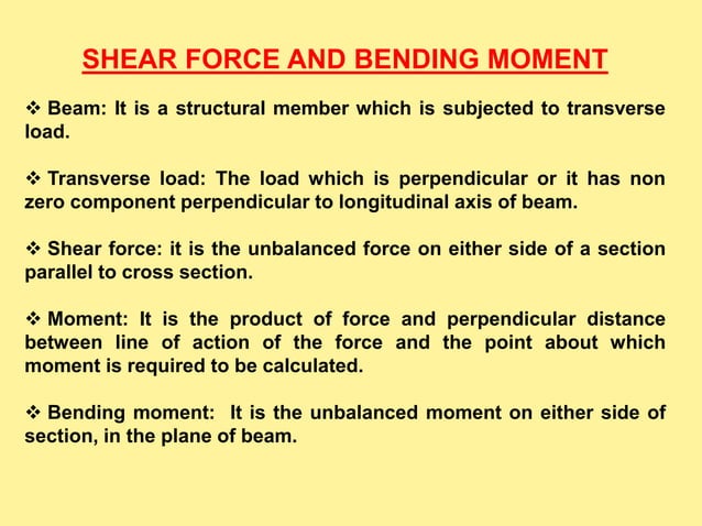 SFD & BMD Shear Force & Bending Moment Diagram | PPSX | Physics | Science