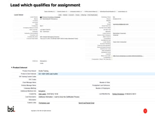 Lead Management using Sfdc | PPTX