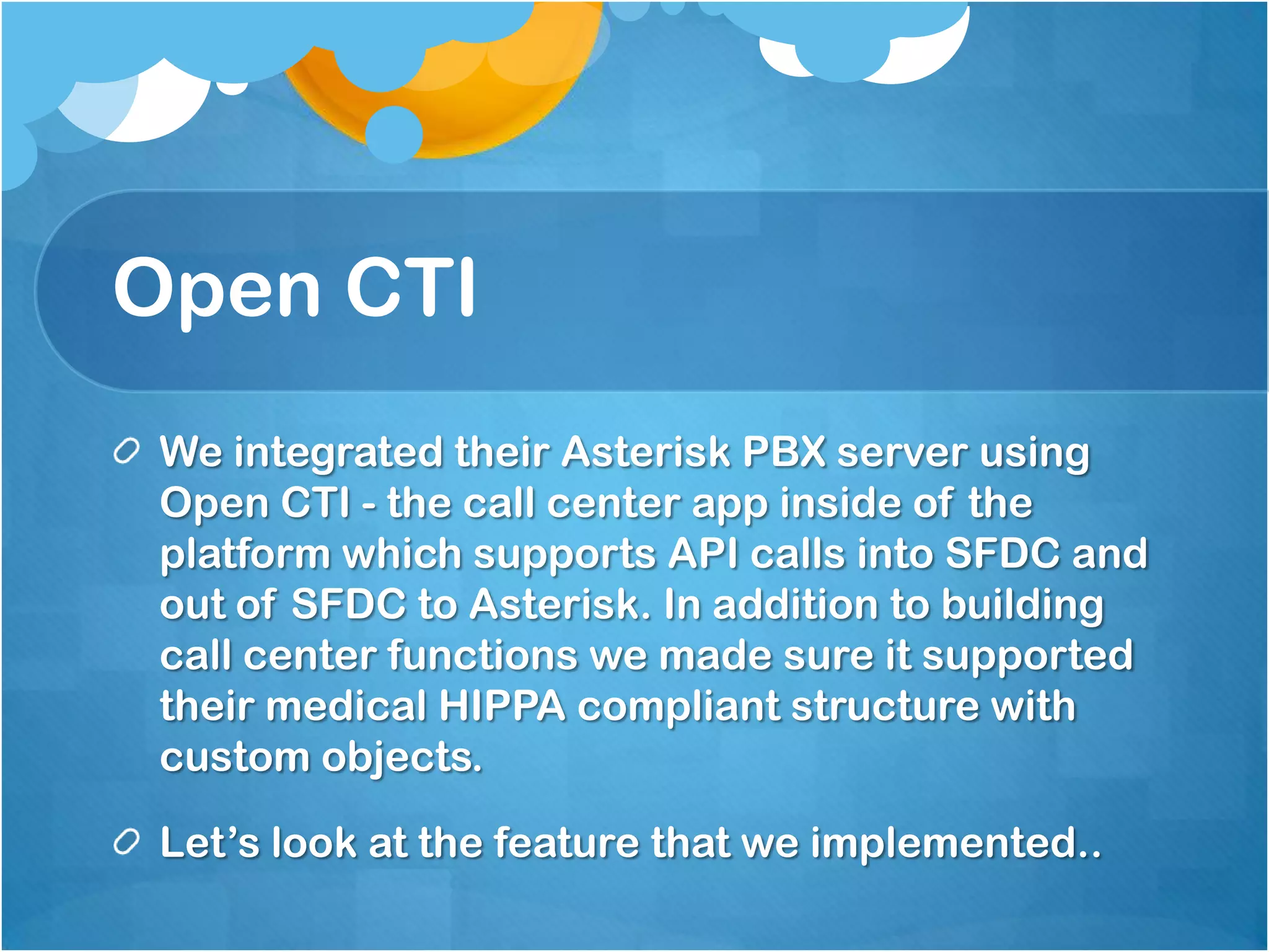 SFDC Asterisk Callcentre Integration | PPTX | Web Conferencing | Computer Software and Applications
