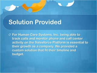 SFDC Asterisk Callcentre Integration | PPTX | Web Conferencing | Computer Software and Applications