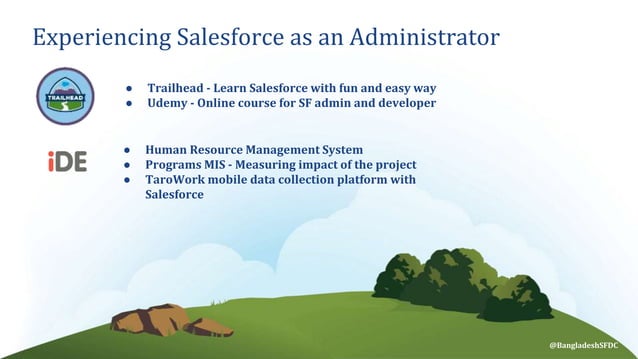 Sfdc journey by sanjida yasmin | PPTX