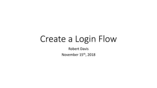 Salesforce Create a Login Flow | PPTX