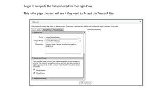 Salesforce Create a Login Flow | PPTX