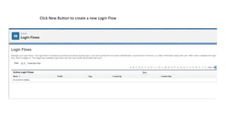 Salesforce Create a Login Flow | PPTX