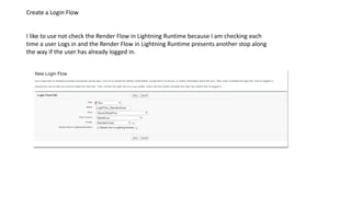 Salesforce Create a Login Flow | PPTX
