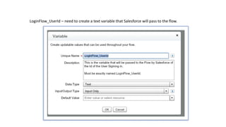 Salesforce Create a Login Flow | PPTX