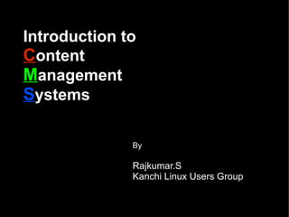 Introduction to Content Management Systems | PPT