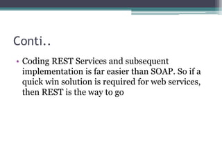 Sfdc soap vs rest | PPT