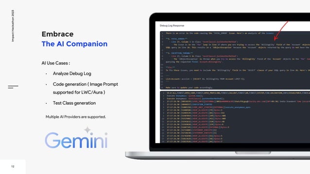 Salesforce Developer Toolkit Salesforce Impact Hackathon Ppt