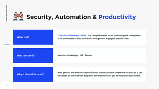 Salesforce Developer Toolkit - Salesforce Impact Hackathon | PPTX