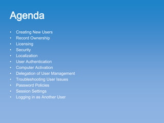 SFDC User Setup | PDF