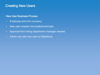 SFDC User Setup | PDF