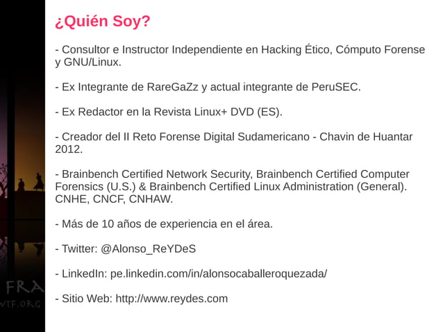 Samurai Web Testing Framework 2 0 Ppt