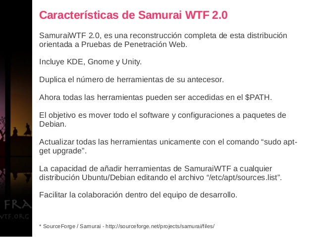 Samurai Web Testing Framework 2 0