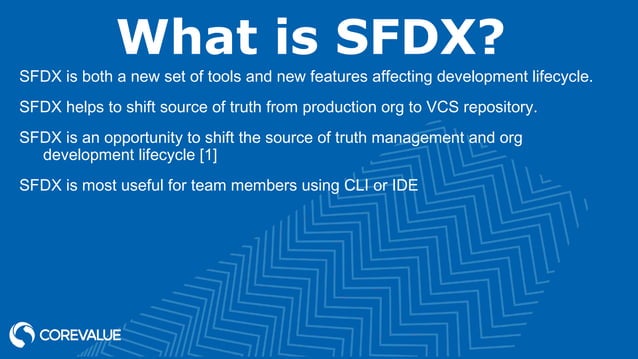 Salesforce Developer eXperience (SFDX) | PPT