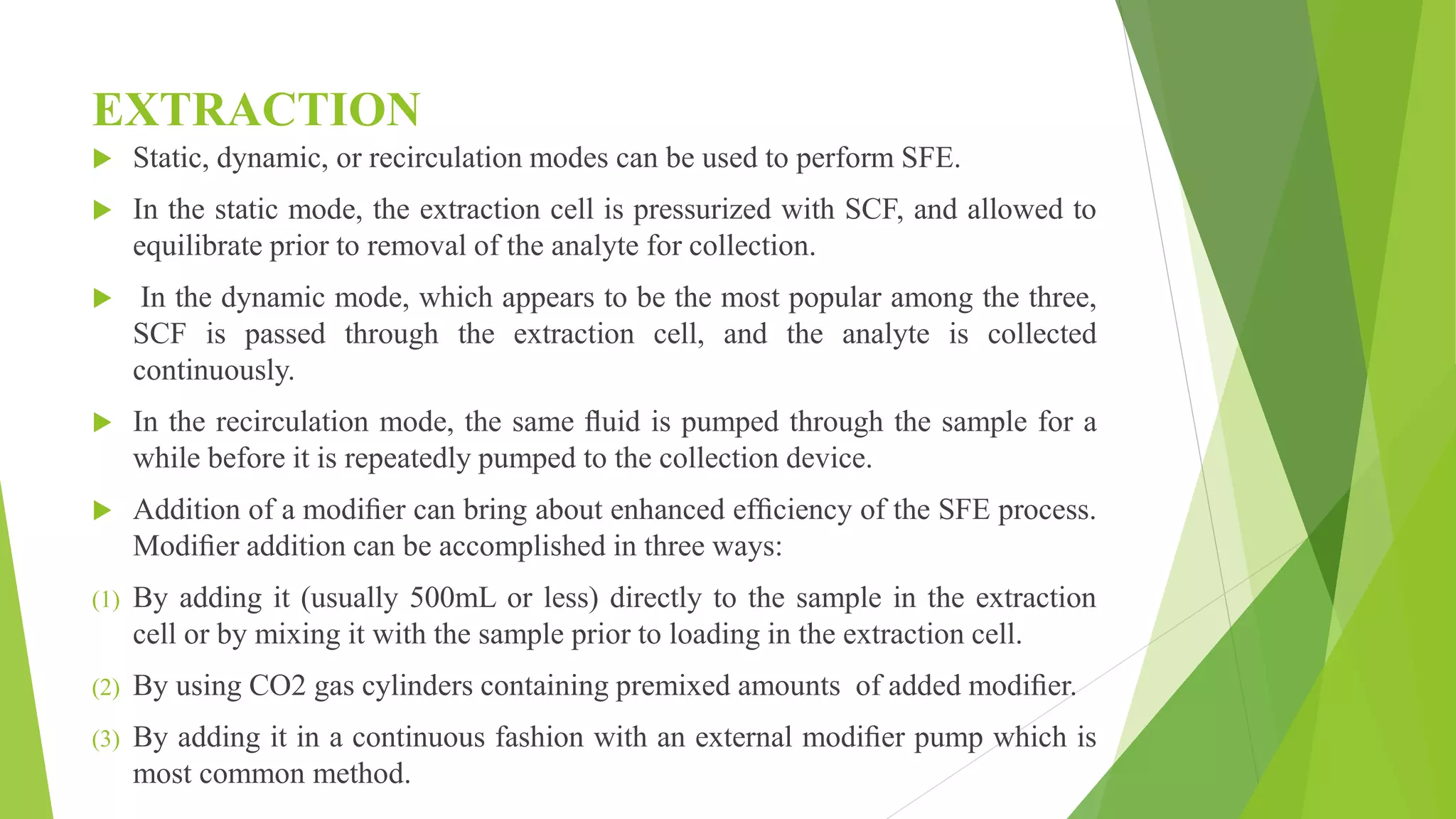 Supercritical Fluid extraction | PPTX