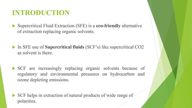 Supercritical Fluid extraction | PPTX