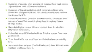 Supercritical Fluid extraction | PPTX