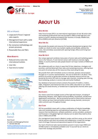 Sfe about us-09_jul2012 | PDF
