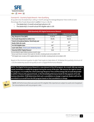 General Motors Standards For Excellence SFE Digital Rewards Program ...