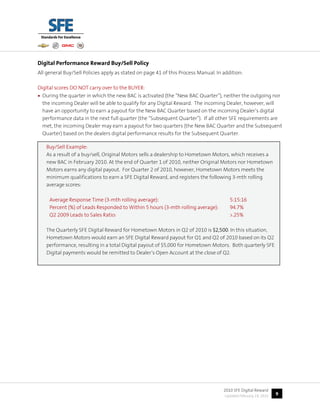 General Motors Standards For Excellence SFE Digital Rewards Program ...