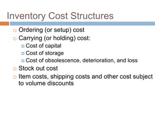 Sfe inventory management | PPTX | Logistics | Business