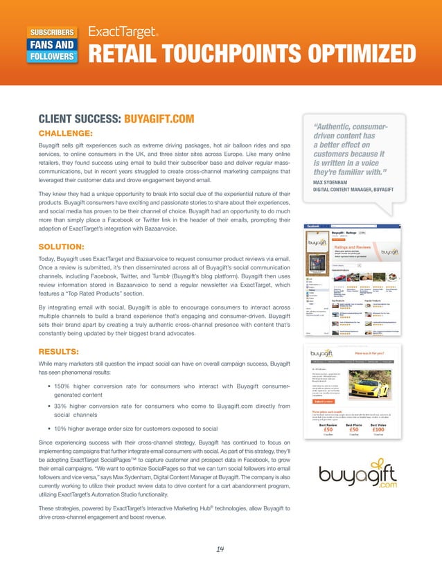 Retail Marketing Touchpoints Optimised | PDF