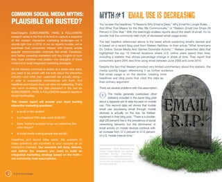 SOCIAL MEDIA Myth Busting | PDF