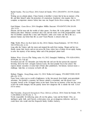 NJASL 2014 Annotated booklist to accompany PowerPoint on New Science ...