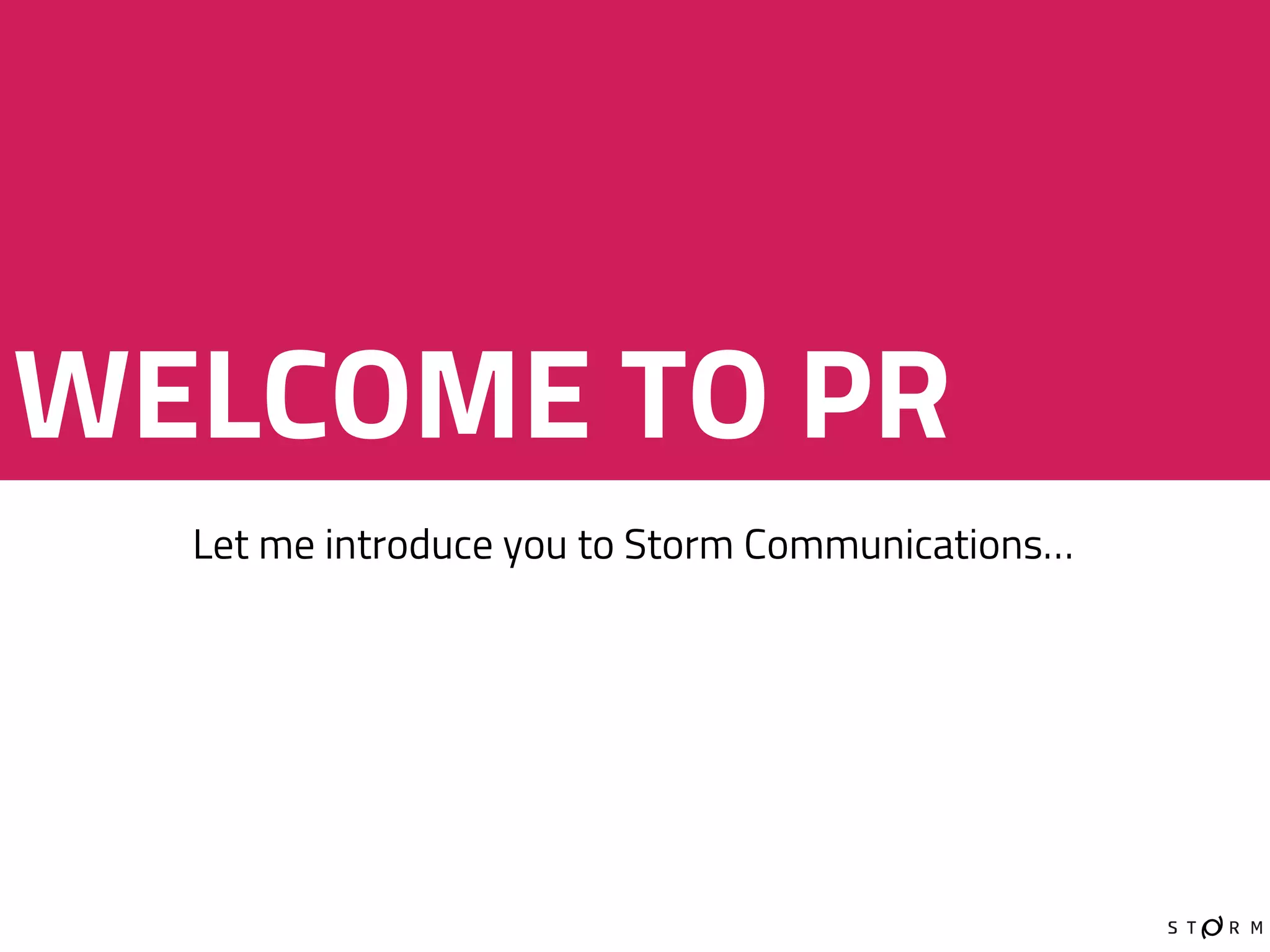 PR - storm communications | PPT