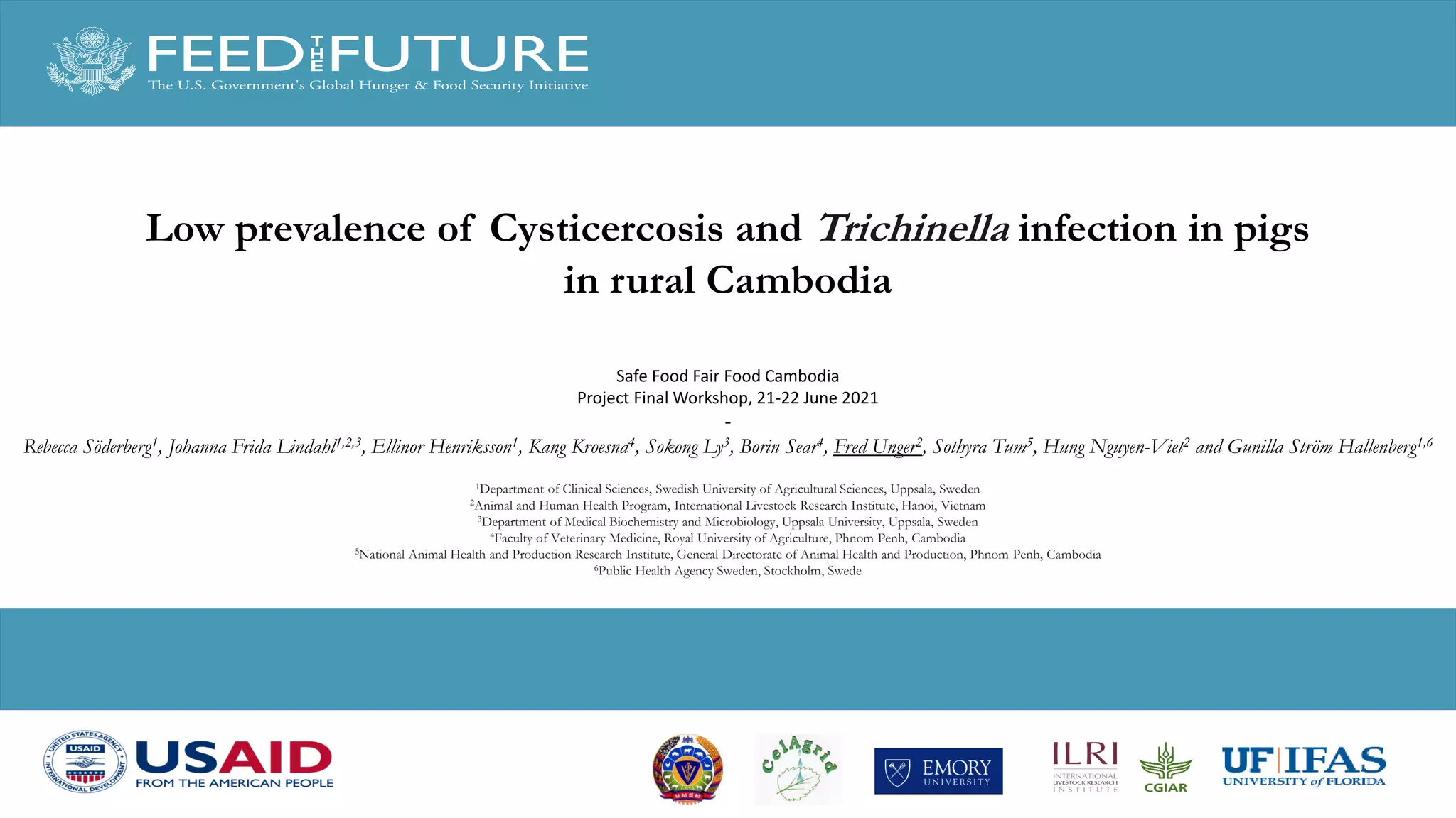 Low prevalence of cysticercosis and Trichinella infection in pigs in ...