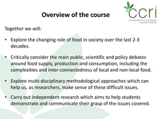 Sustainable Food & Food Security | PPTX