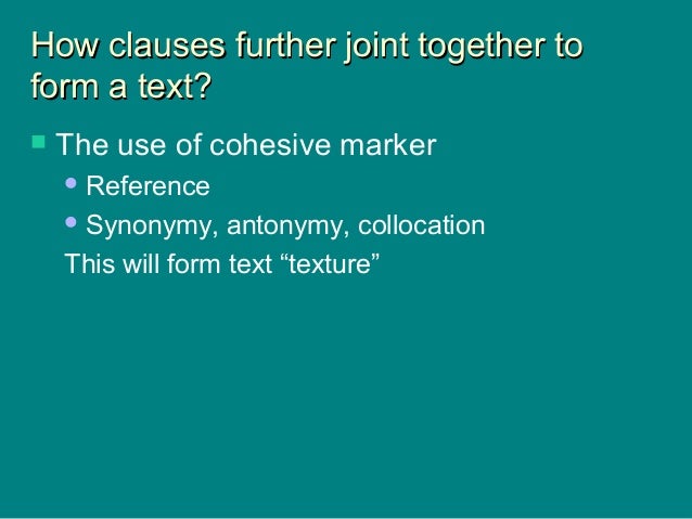 Systemic Functional Grammar