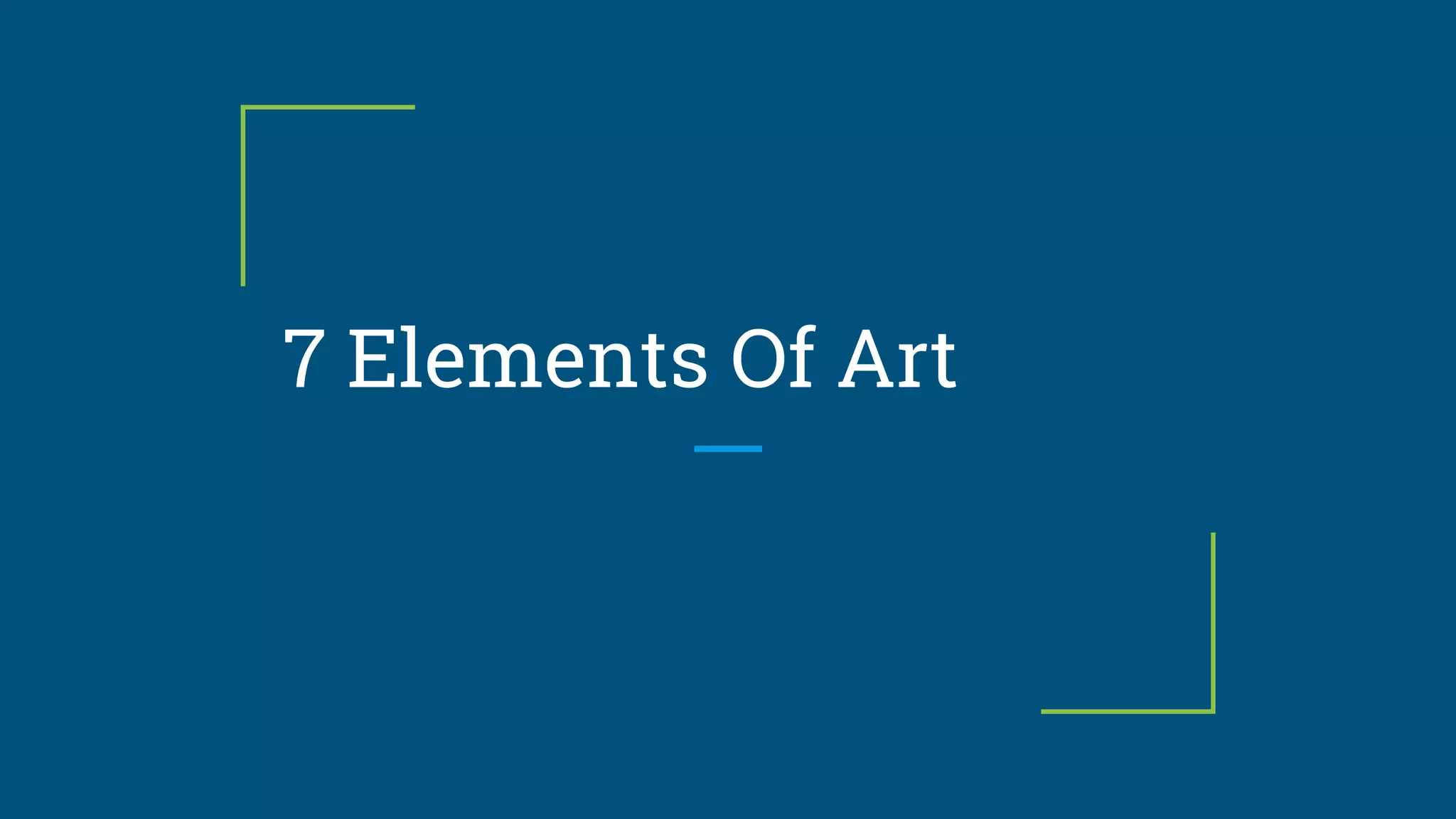 Elements of art | PPTX