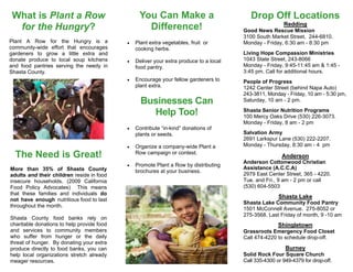 Plant a Row for the Hungry - Shasta Food Group, California | PDF ...