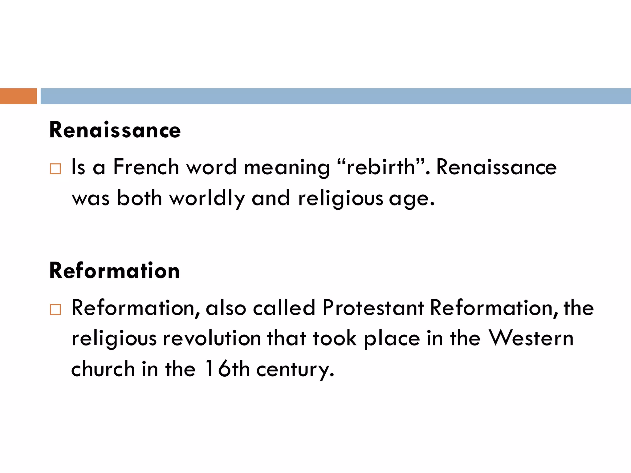 Renaissance and Reformation | PPT