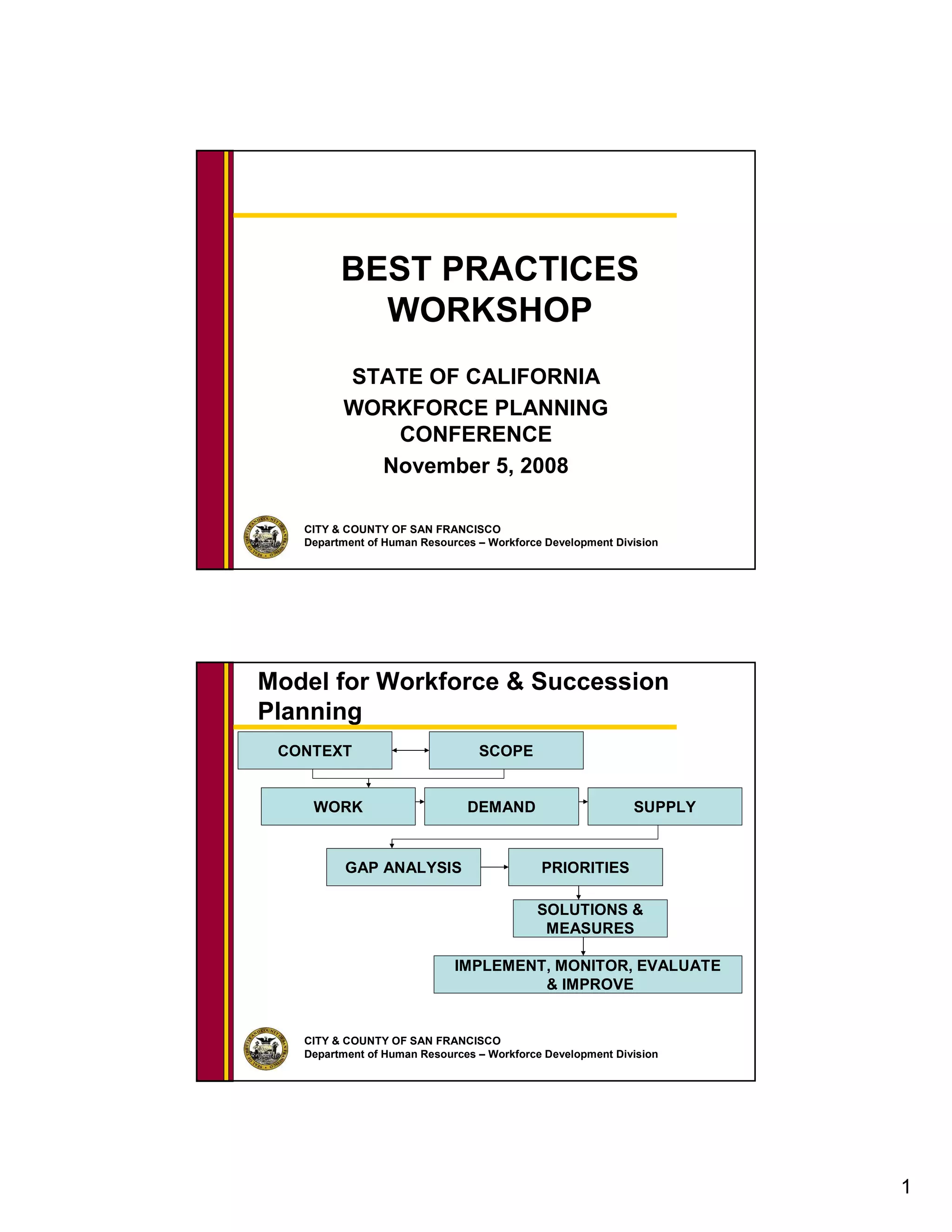 San Francisco Presentation/Handouts | PDF