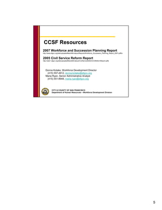 San Francisco Presentation/Handouts | PDF