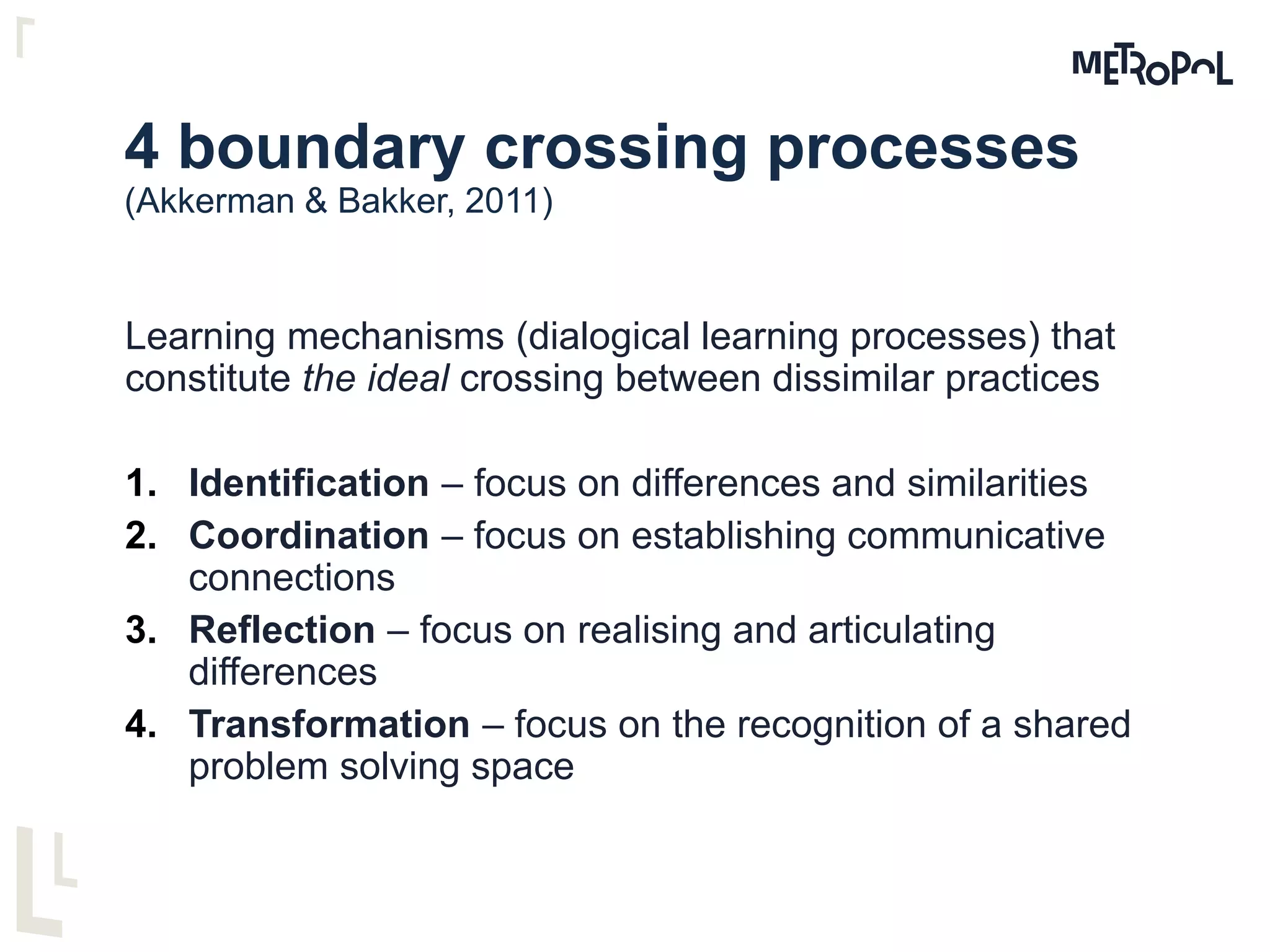 Technology-mediated Boundary Objects and Boundary Crossings in VET | PPTX