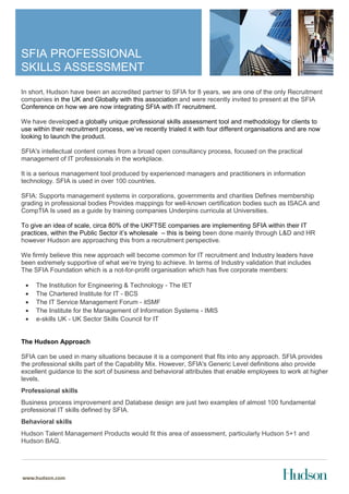 Sfia business case | DOC