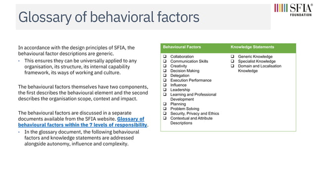SFIA 8 launch slides September 2021 | PPT