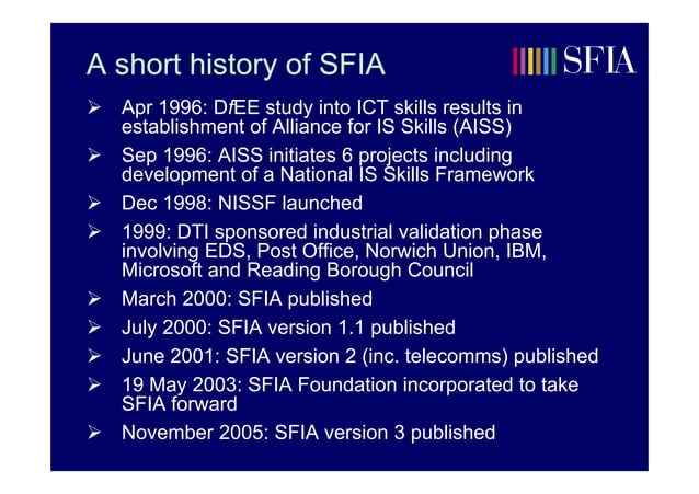 SFIA Development Pathway | PDF