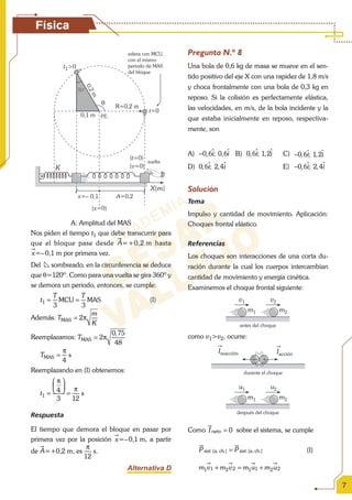 SOLUCIONARIO EXAMEN DE ADMISION UNI FISICA 2009 I | PDF