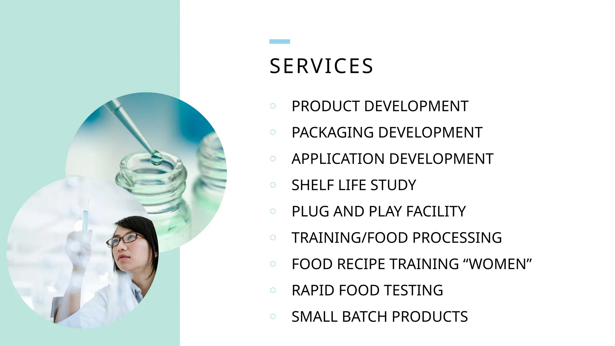 Smart Food Lab (Vision, mission and services) | PPTX