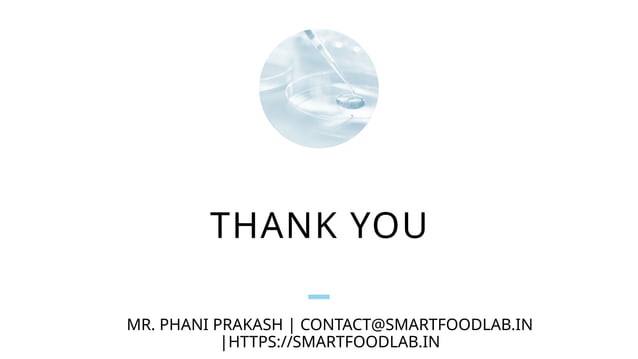 Smart Food Lab (Vision, mission and services) | PPTX