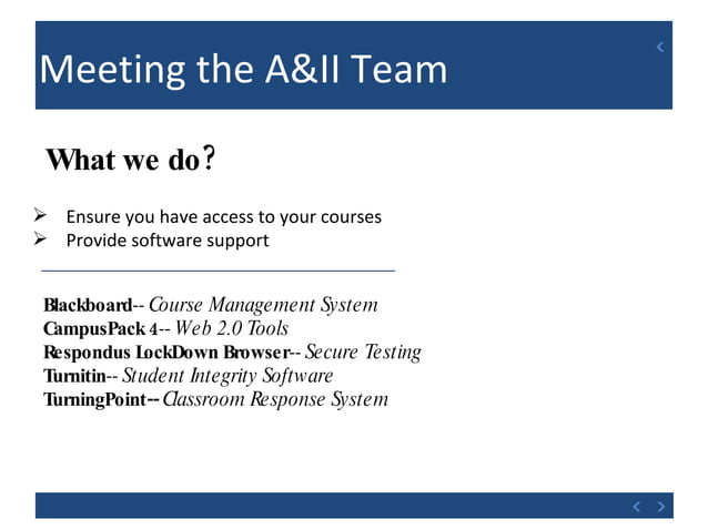 SMU Student Blackboard Orientation | PPT
